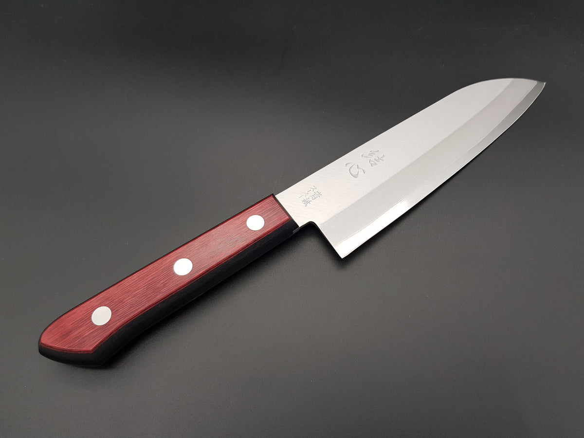 YUUSHIN Santoku 165mm Blue Super steel (Stainless Clad) – YUUSHIN 結心 ...